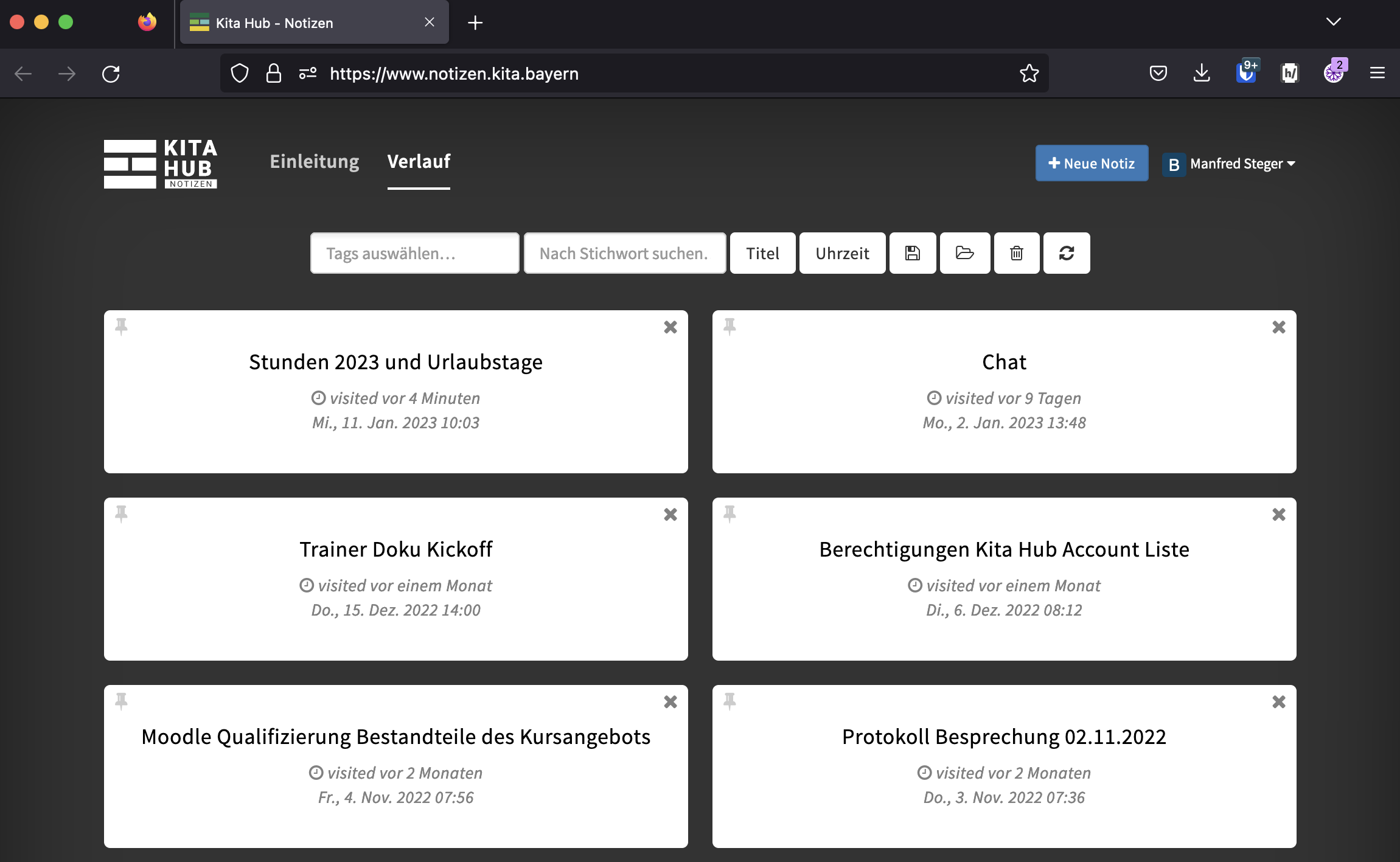 Einstieg in den KITA HUB | KITA HUB Dokumentation für Kurserstellende